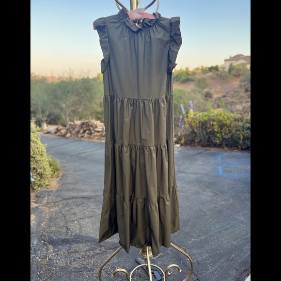 chepe | Dresses | Chepe Ansaldo Made In Italy Cotton Tiered Maxi Dress ...